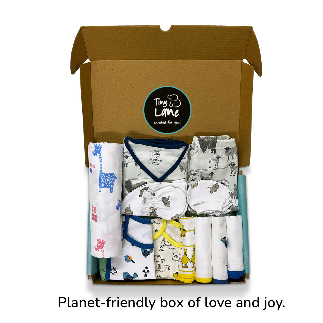 Buy Newborn Baby Giftset Pack of 13 | Gifts for Infants | Tiny Lane