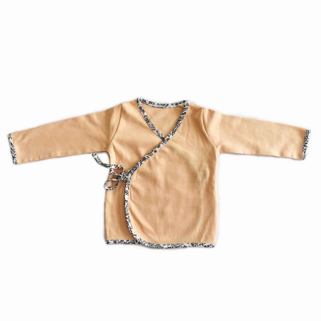 Buy Peach Organic Newborn Baby Clothing Set | Jhabla & Legging | Tiny Lane