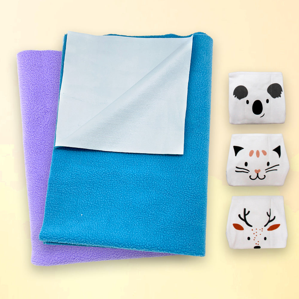 Buy Baby Dry Mat & Nappies Online | Leak-Less Starter Pack | Tiny Lane